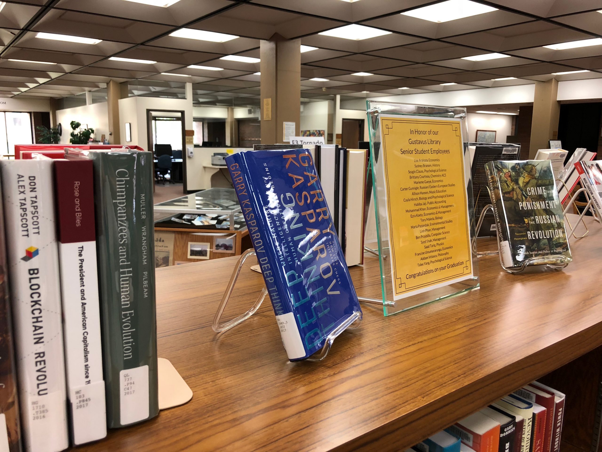 Honoring our Senior Student Employees - Library