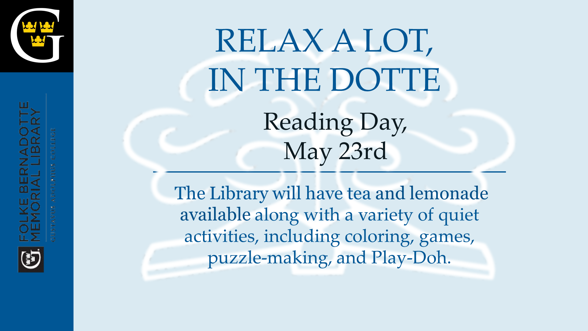 Reading Day in the Library - Library